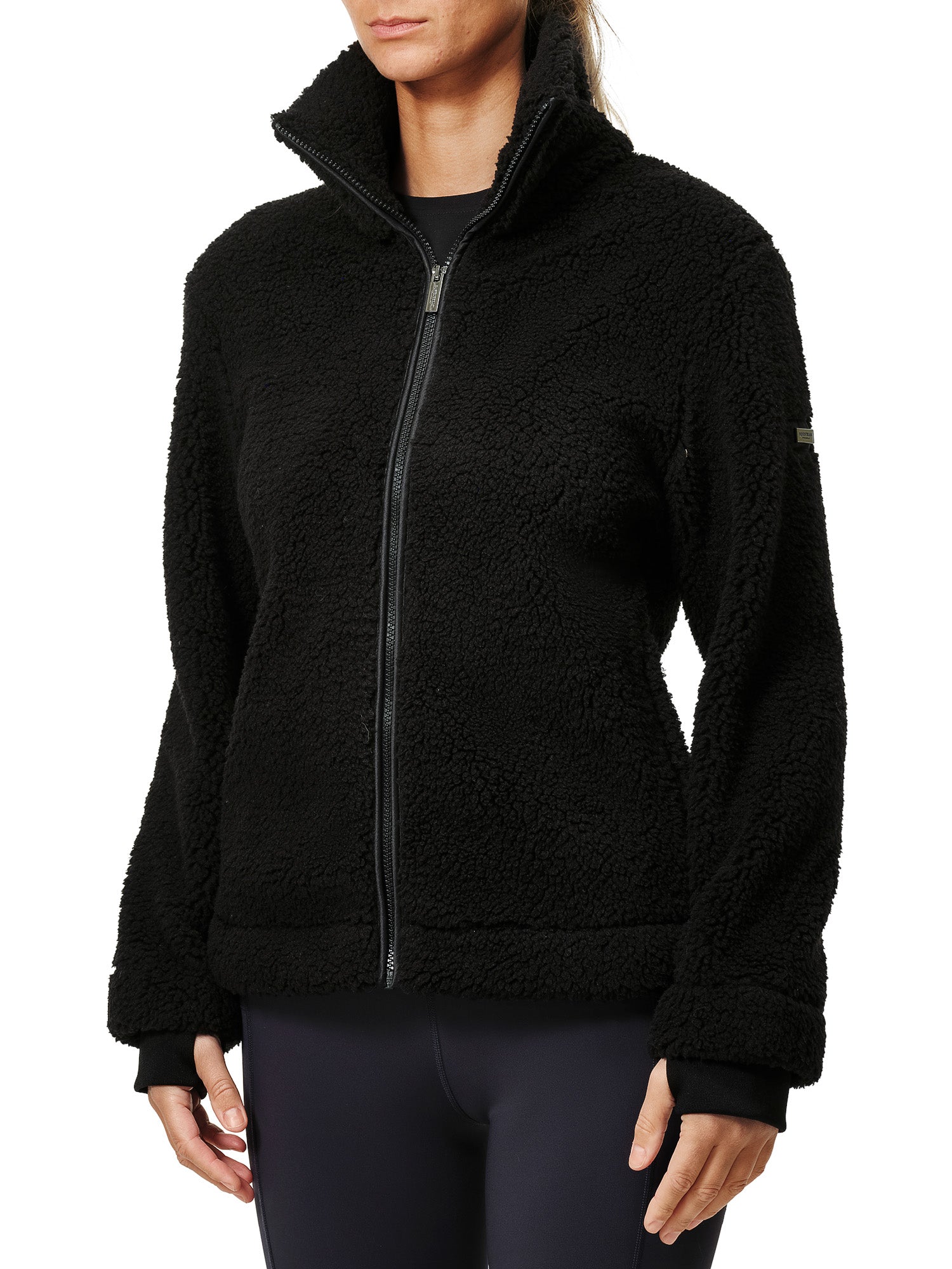 Teddy Fleece Jacket Black | Equestrian Stockholm