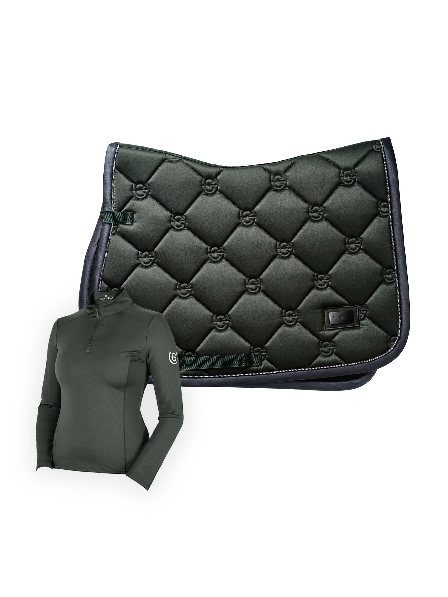 Jump Saddle Pad + Vision Top - Avenue Green | Equestrian Stockholm
