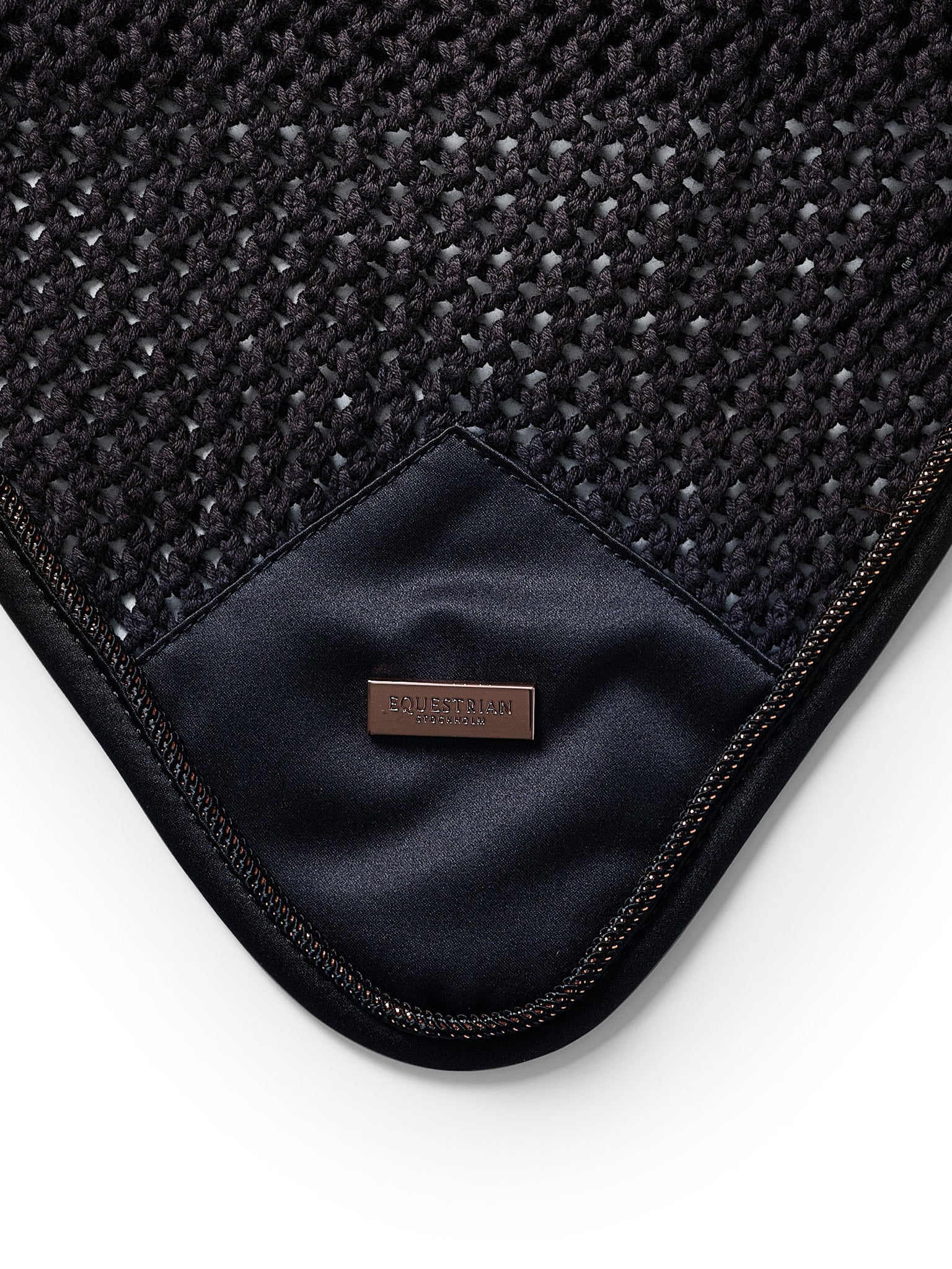 Padded Ear Bonnet Modern Dark Ocean – Equestrian Stockholm