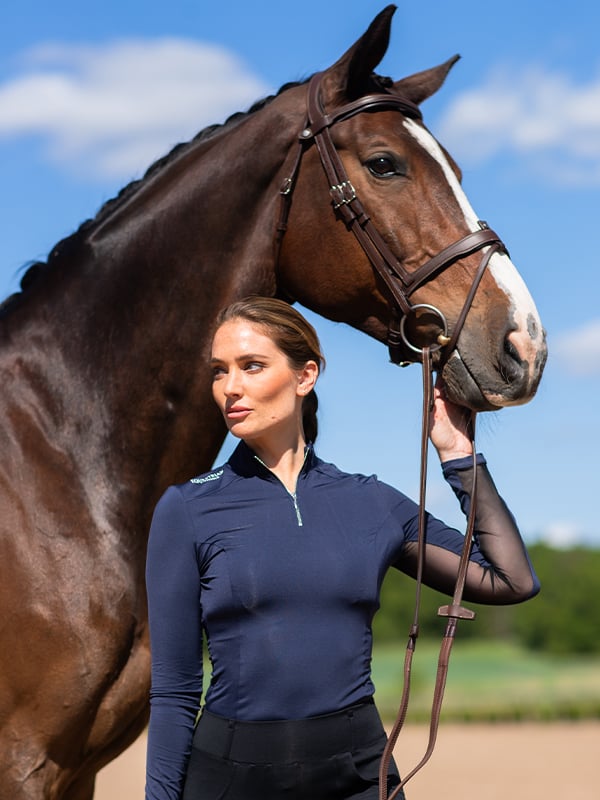Air Breeze Top Midnight Blue – Equestrian Stockholm