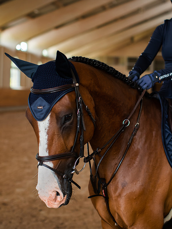 Ear Bonnet Modern Tech Navy – Equestrian Stockholm