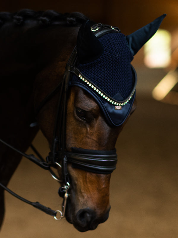 Ear Bonnet Modern Tech Navy – Equestrian Stockholm